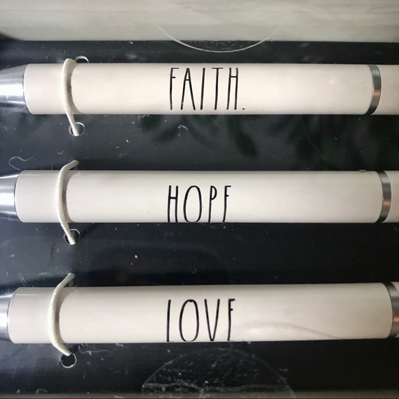 Rae Dunn | Office | Rae Dunn Pen Set Faith Hope Love | Poshmark